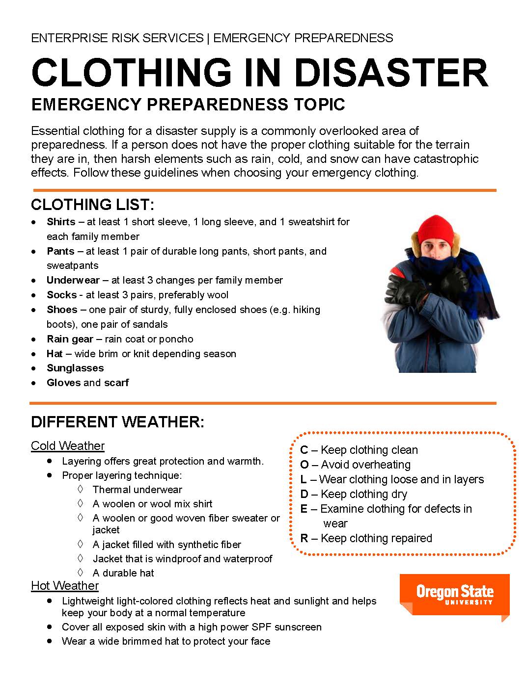 Emergency Preparedness – Clothing in Emergency Situations « The ...