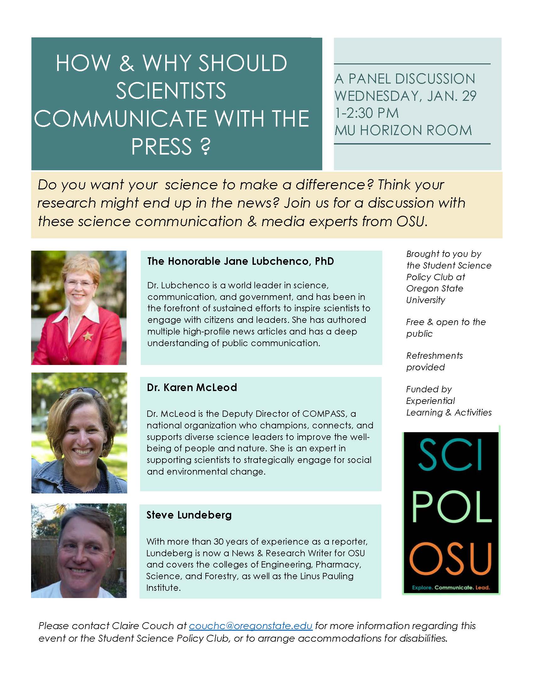 How and Why Should Scientists Communicate with the Press? « The ...