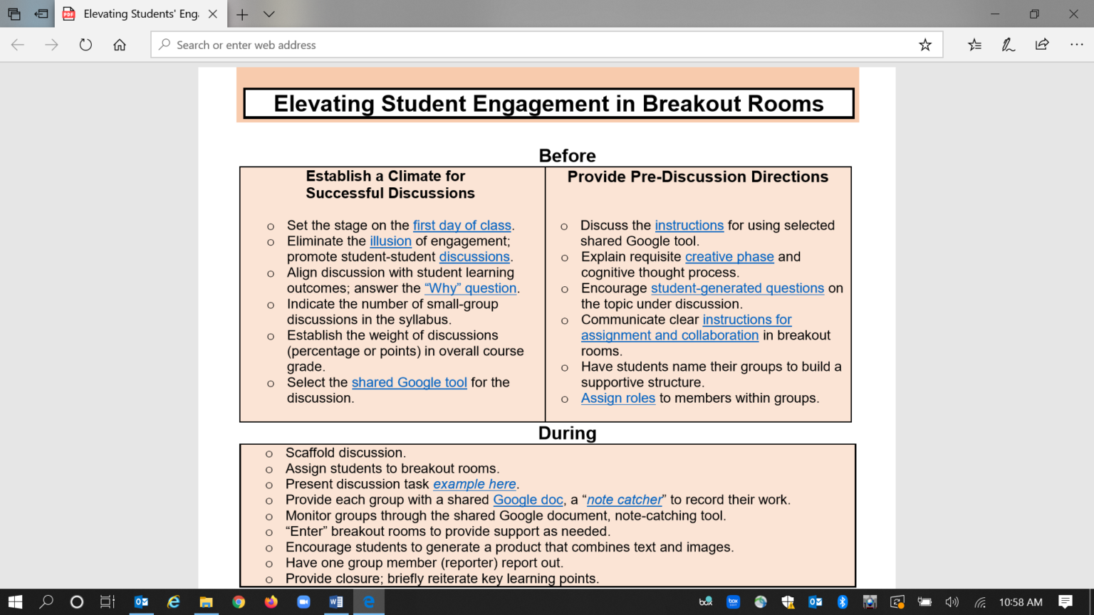 Elevating Student Engagement in Breakout Rooms – OSU Center for ...
