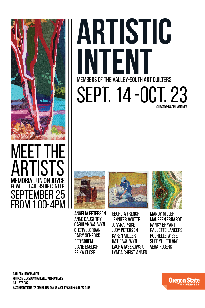 ARTISTIC INTENT « Comments about Memorial Union art exhibits