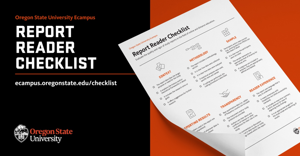 Report Reader Checklist « Ecampus Course Development and Training
