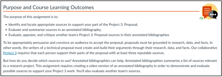 The Power of an Assignment’s Purpose Statement « Ecampus Course ...