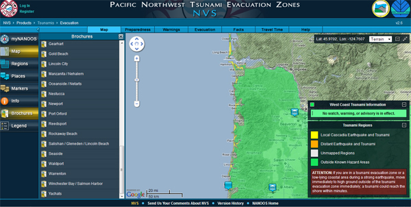Interactive tsunami inundation maps online | Breaking Waves