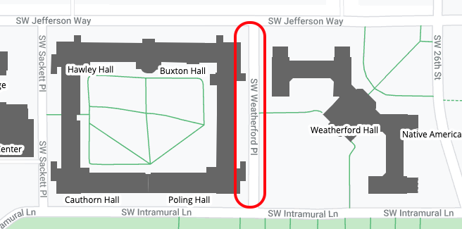 11/9-11/10/2020: SW Weatherford Place closure « OSU Corvallis Campus ...