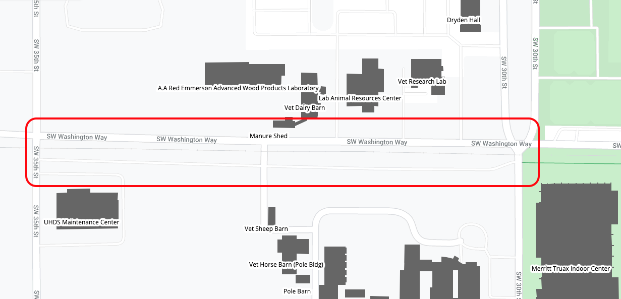WW-electrical-work-area-map « OSU Corvallis Campus Closures, Shutdowns ...