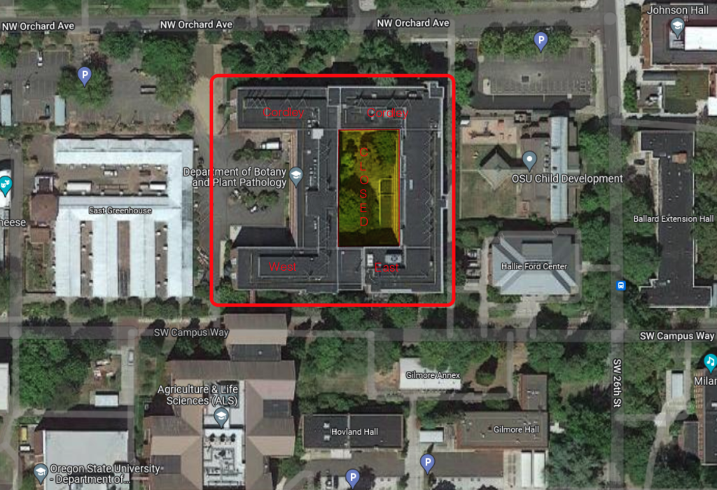Starting 8/29/2022: Cordley Hall central courtyard closure scheduled ...