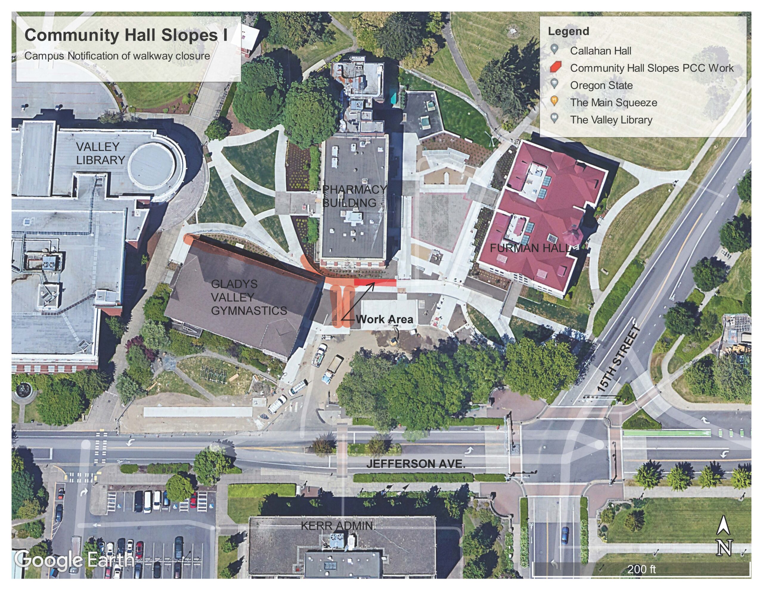 2/27 – 3/10: Walkway/ADA Parking on South Side of Pharmacy Building ...