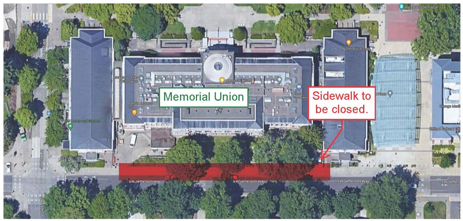 7/10: Sidewalk Closure On Jefferson Way Near Memorial Union « OSU ...