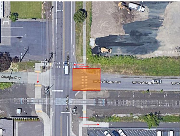 5/24: Flagging Operations & Sidewalk Closure at 35th St. & Washington ...