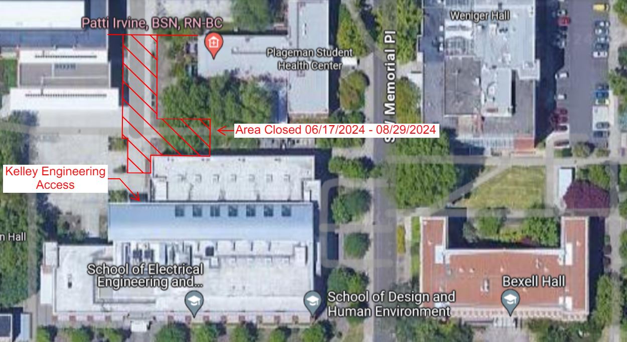 6/17 – 8/29: Walkway Closed North of Kelley Engineering Center « OSU ...