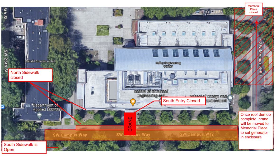 11/26: SW Campus Way Closed Near Kelley Engineering Center « OSU ...
