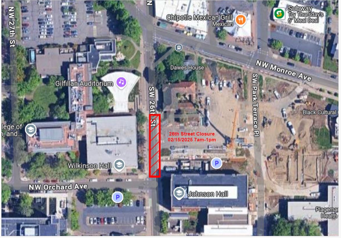 2/15 – SW 26th St. Closed from Orchard Ave. to Monroe Ave. « OSU ...