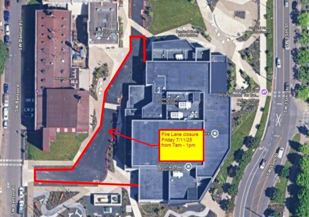 7/11 – PRAx Fire Lane Closed for Crane Activity « OSU Corvallis Campus ...