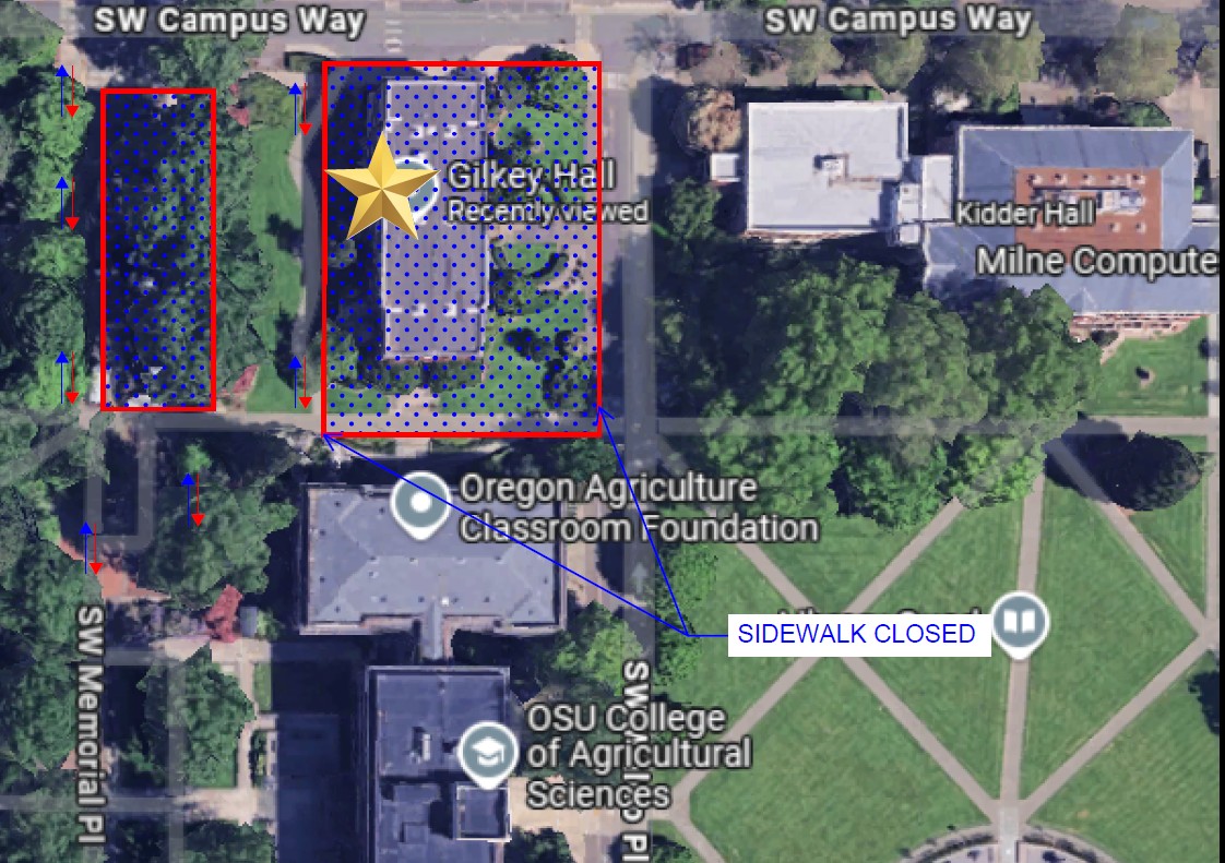 8/18 – 9/1: Sidewalk Closed Between Gilkey Hall & Strand Hall « OSU ...