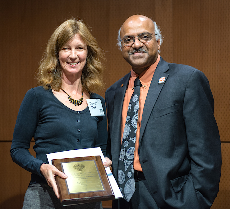 Prof. Janet Tate receives the 2015 F.A. Gilfillan Memorial Award for ...