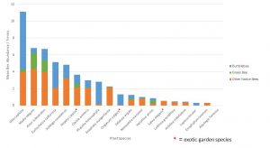 Native plants and pollinators – 2018 field update – Garden Ecology Lab