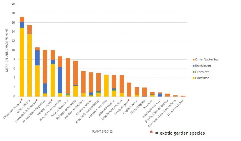 Native plants and pollinators – 2018 field update – Garden Ecology Lab