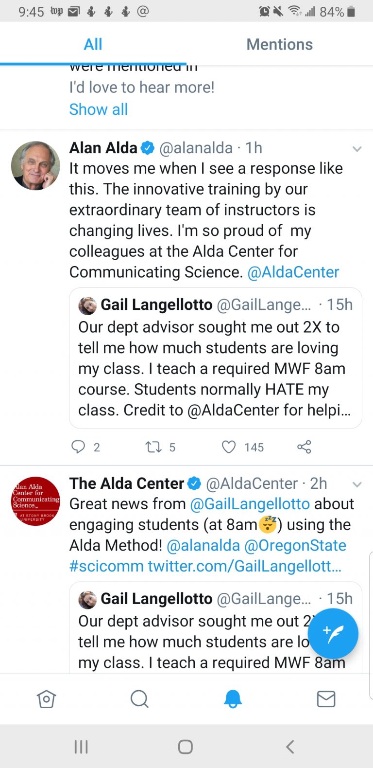 How Alan Alda Helped Me to Become a Better Teacher – Garden Ecology Lab
