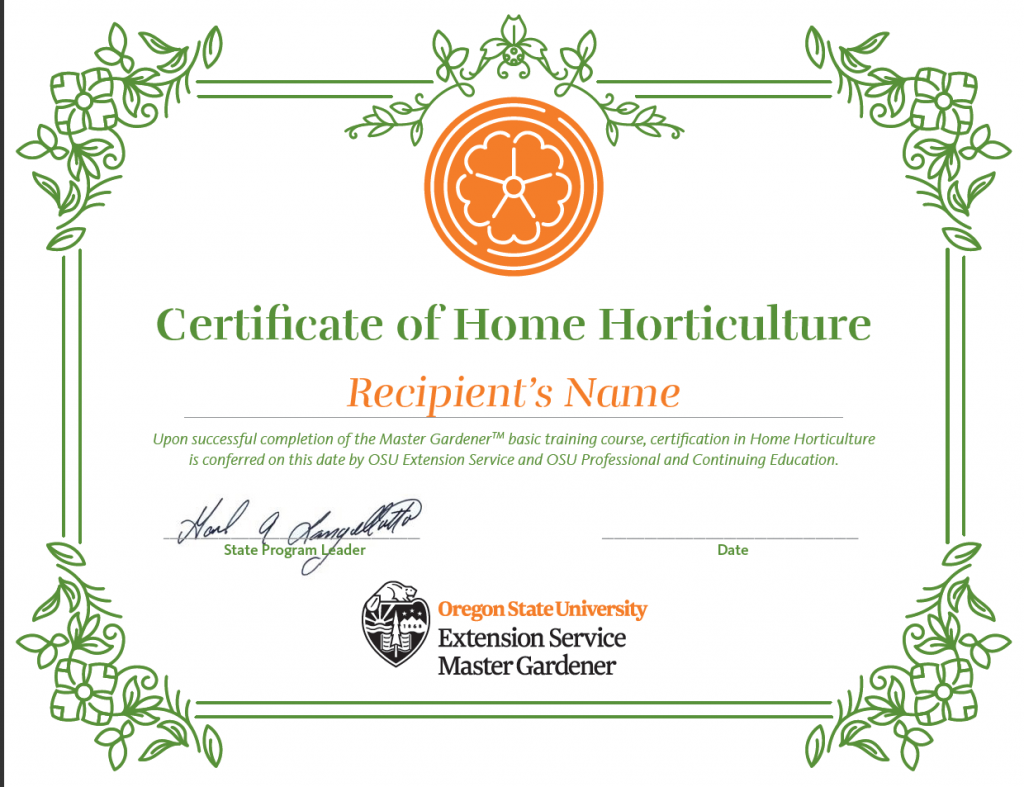 New Master Gardener Certificates! – OSU Extension Master Gardener ...
