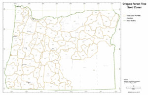 Seed Zone Maps of Oregon – Oregon Forest Management Planning
