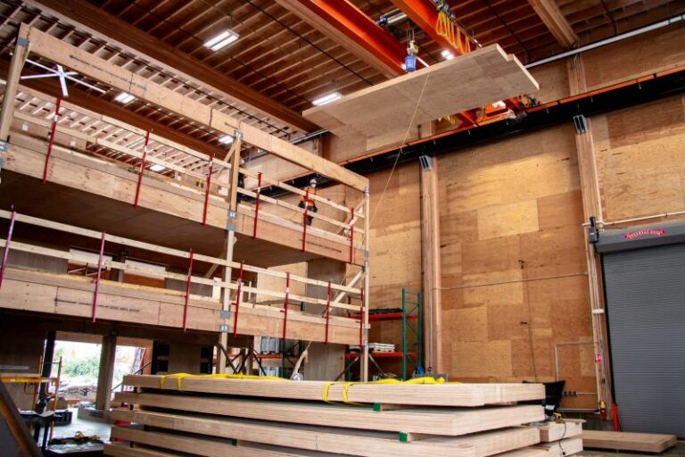 Three-story mass timber building constructed to test innovative lateral ...
