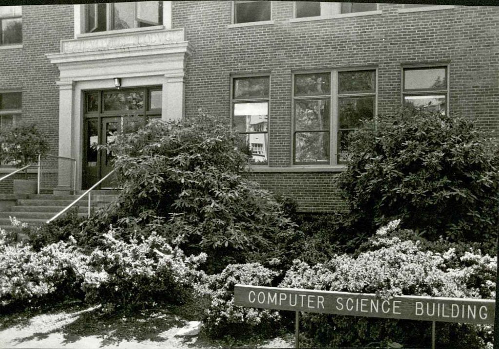 Hovland Hall, 1989. | Special Collections and Archives Research Center