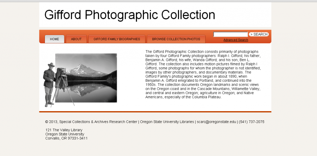 Gifford photo collection | Special Collections and Archives Research Center