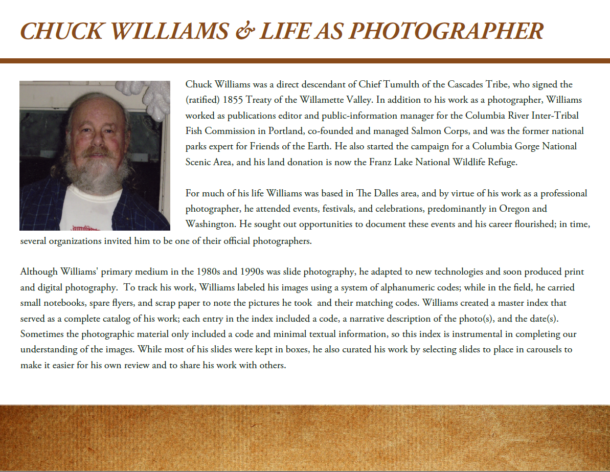 Exhibit ~ Chuck Williams Photographic Collection | OMA and OSQA Blog