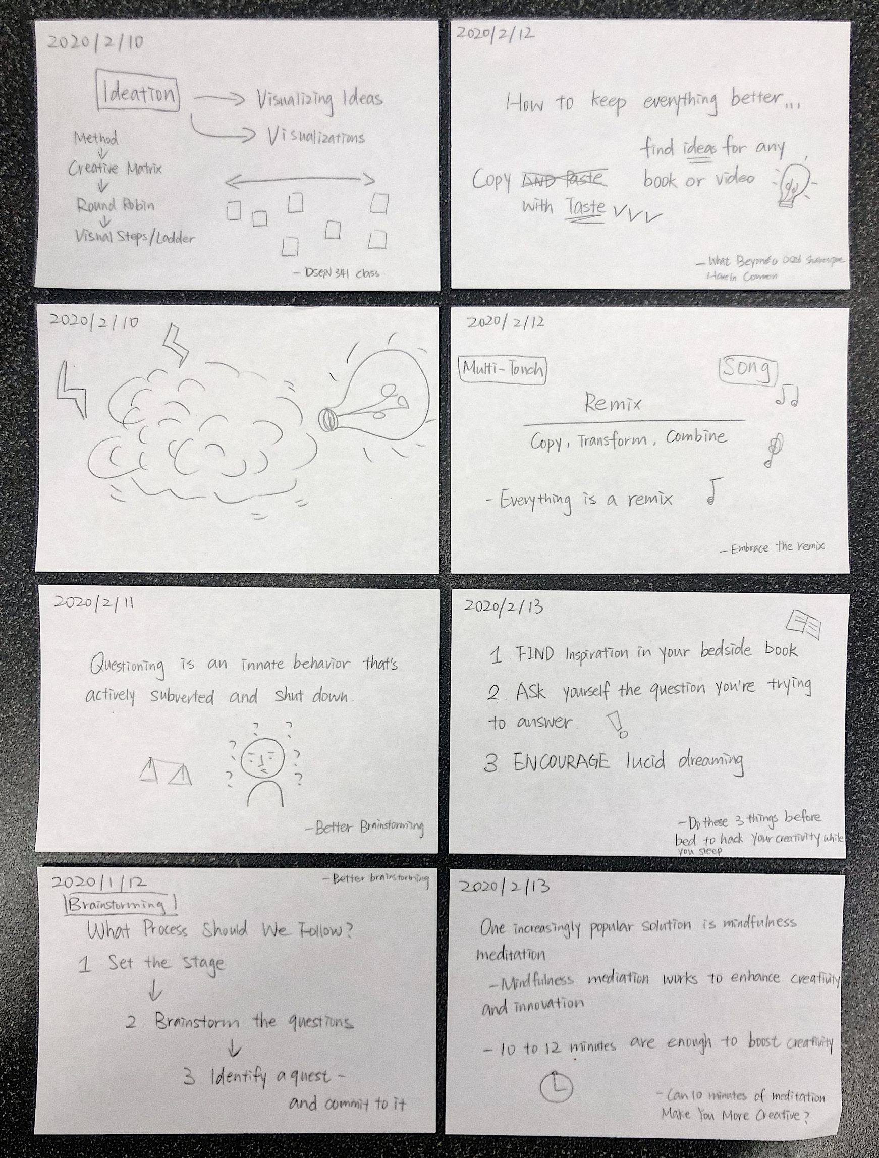 WEEK SIX BLOG – Design Thinking Cards & Blog
