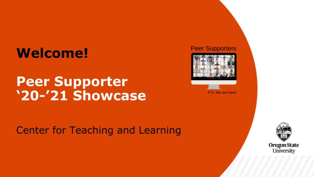 Watch the Peer Support Program 2020-’21 Showcase Video! – Peer Teaching ...